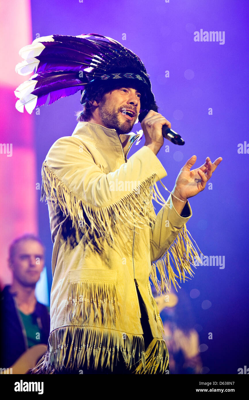 Jay Kay of Jamiroquai performs live at the O2 London, England - 15.04. ...