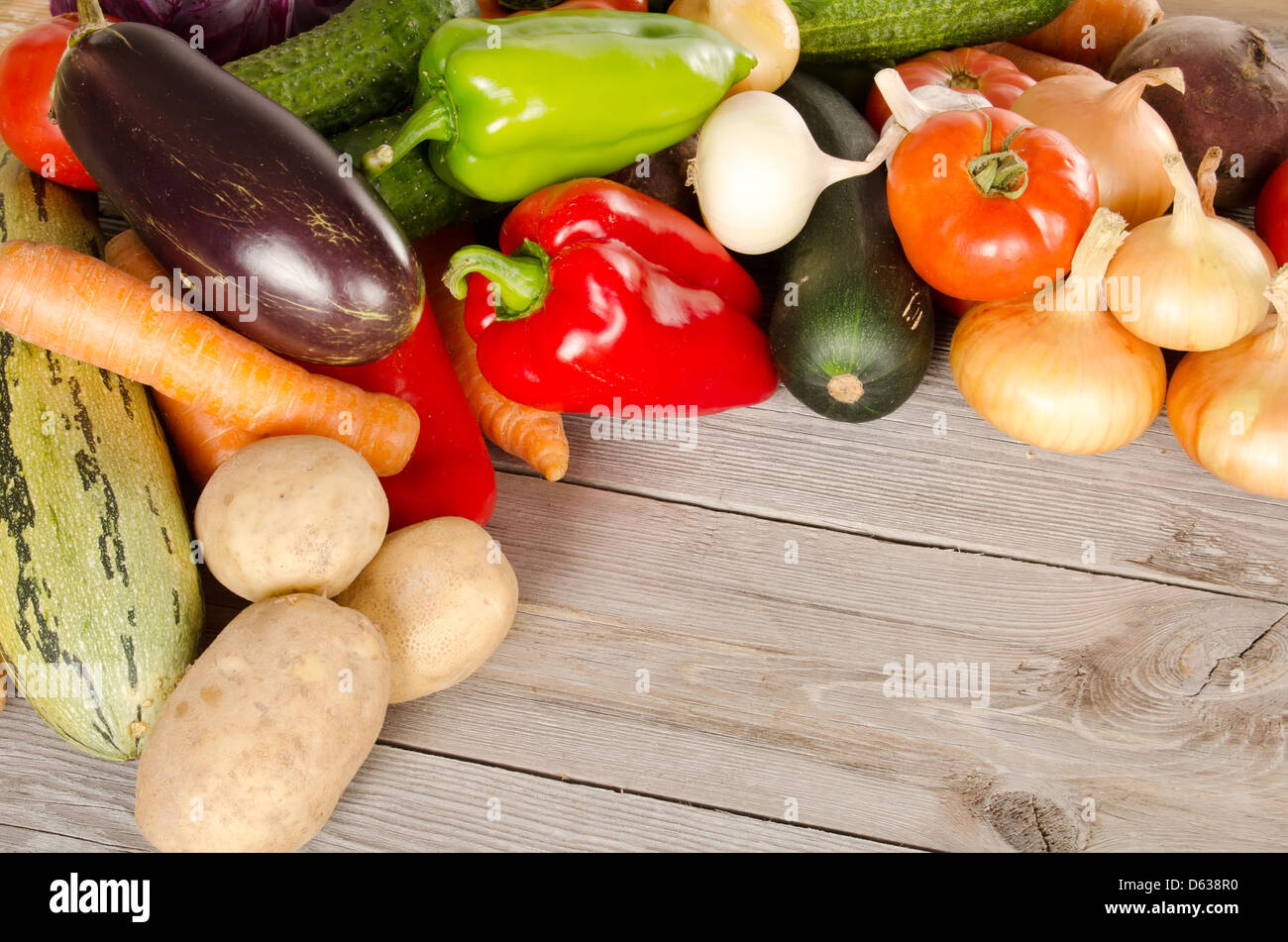 Assortment of fresh vegetables Stock Photo - Alamy