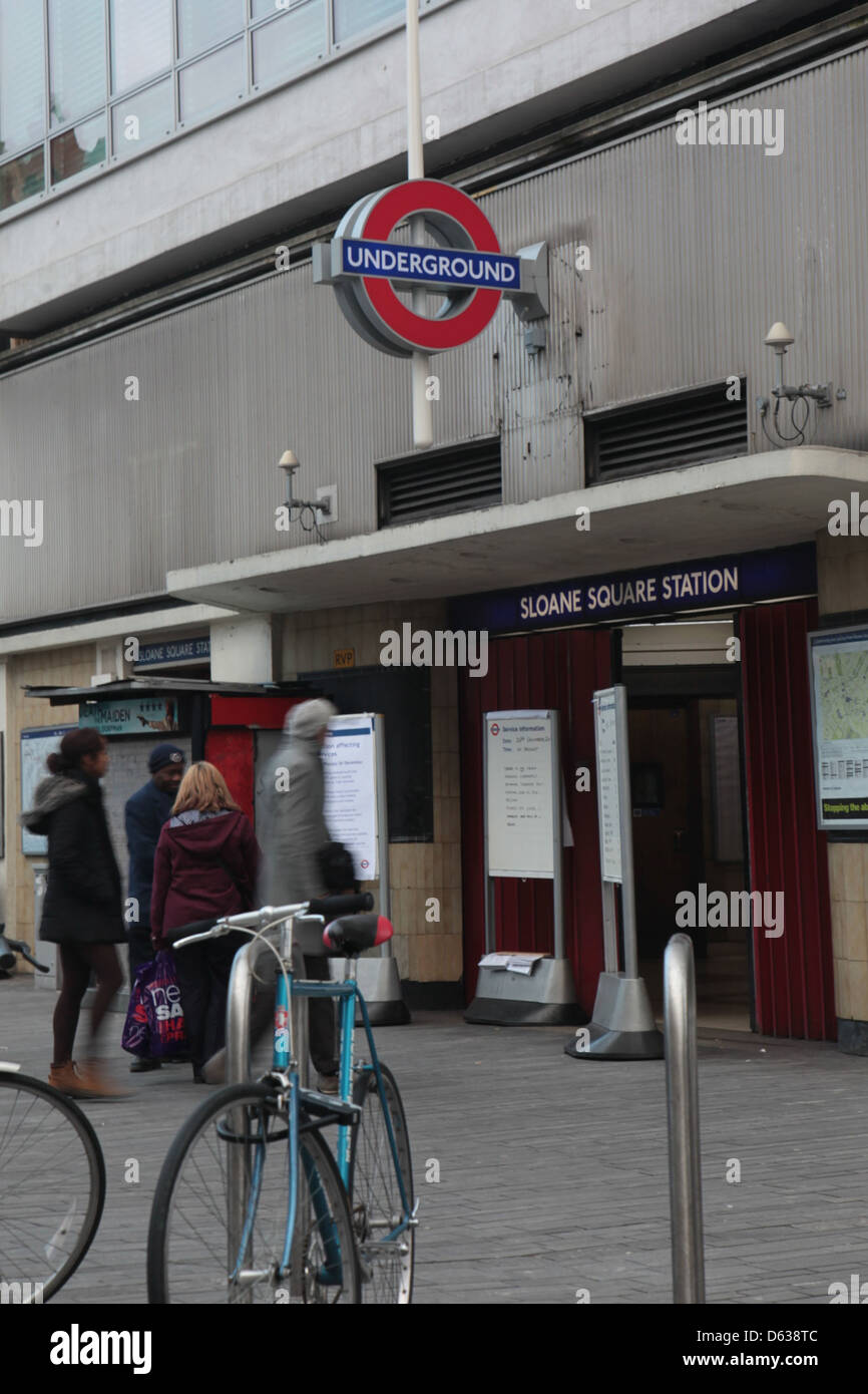 General view of the tube strike at Sloane Square station on Boxing Day ...