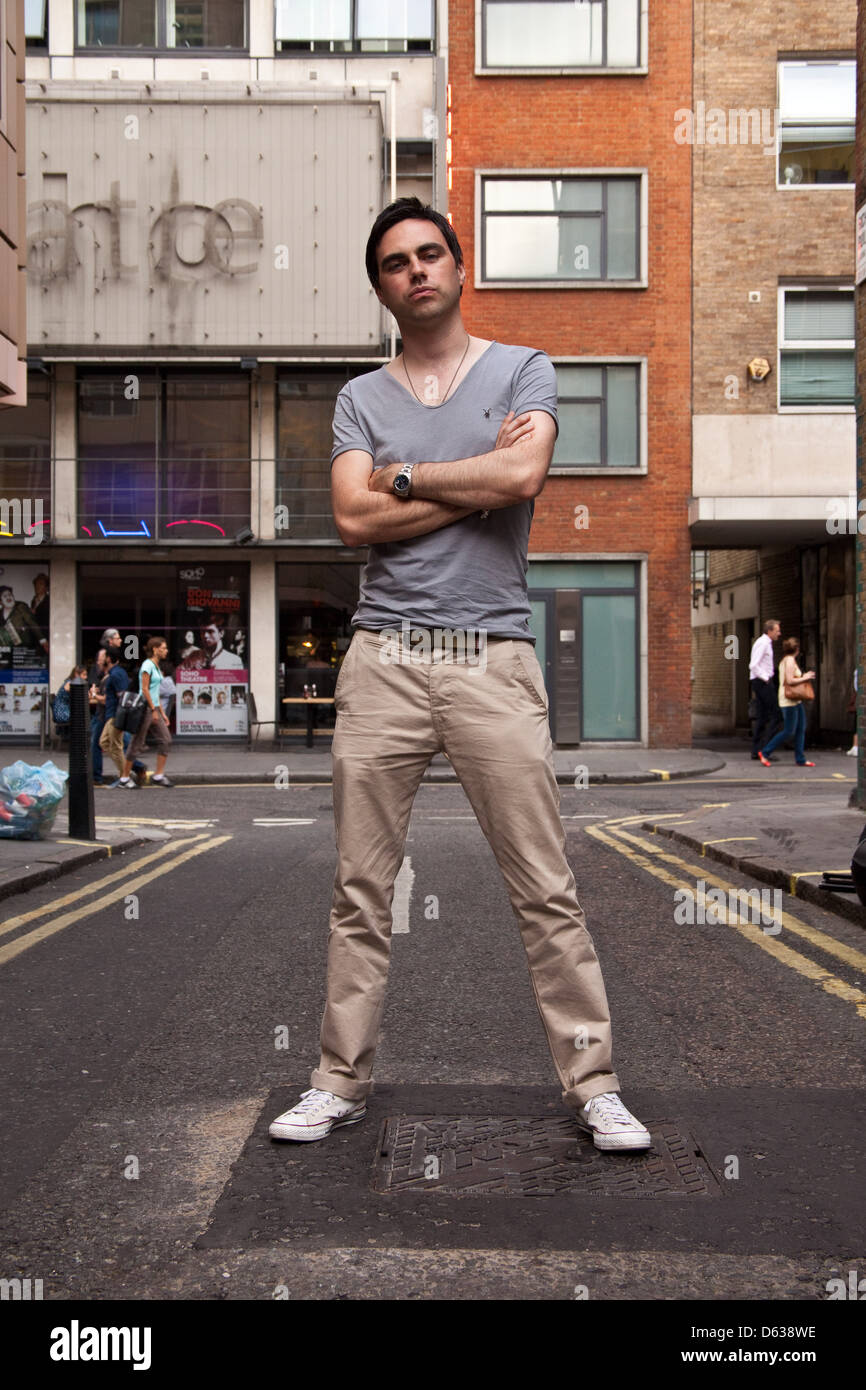 Richard Archer lead singer of English band Hard -Fi photographed in ...