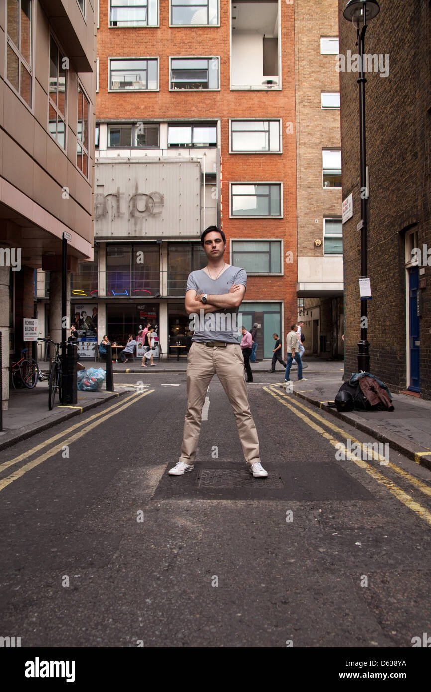 Richard Archer lead singer of English band Hard -Fi photographed in ...