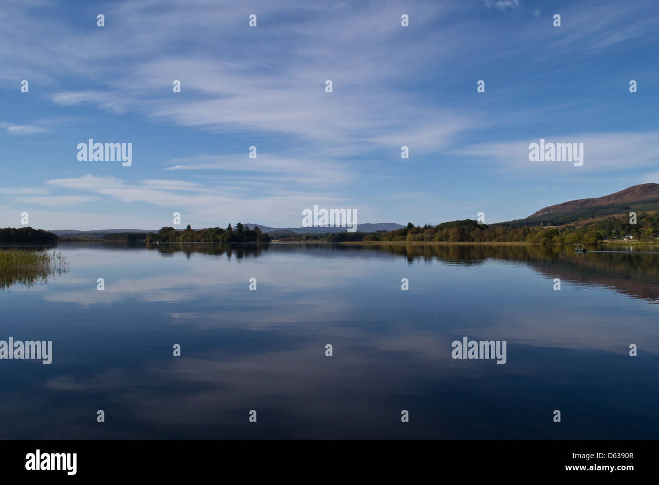 Serene view of Lake Menteith Stock Photo - Alamy