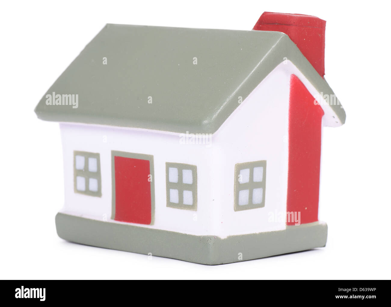 Model house isolated on white background Stock Photo - Alamy