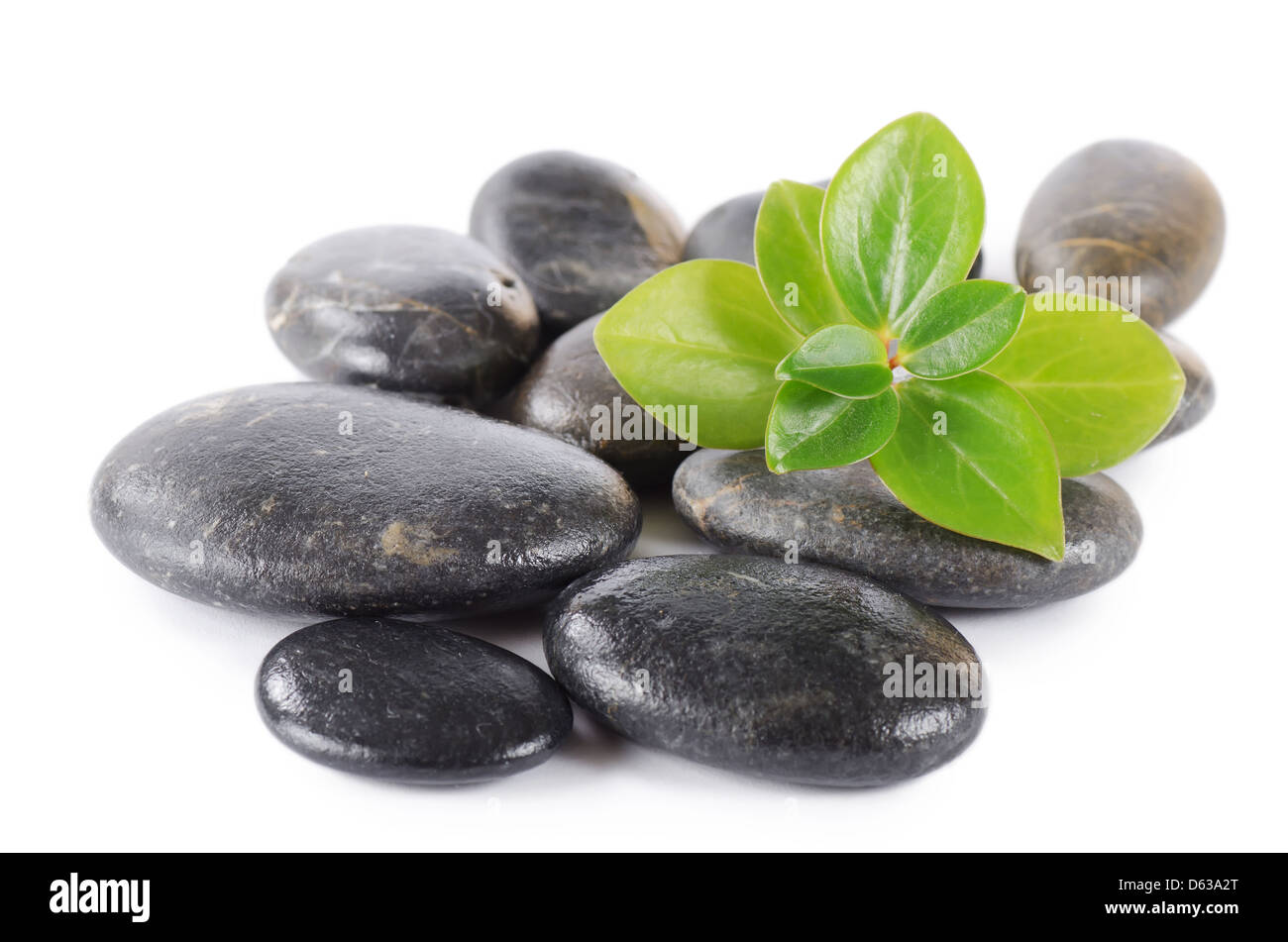 Spa a stone isolated on white background Stock Photo - Alamy