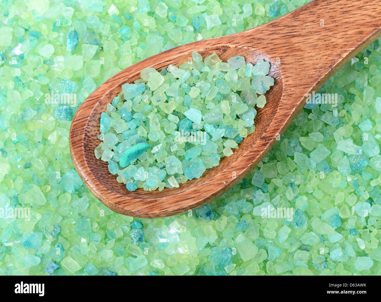 Salt for baths as a background Stock Photo - Alamy