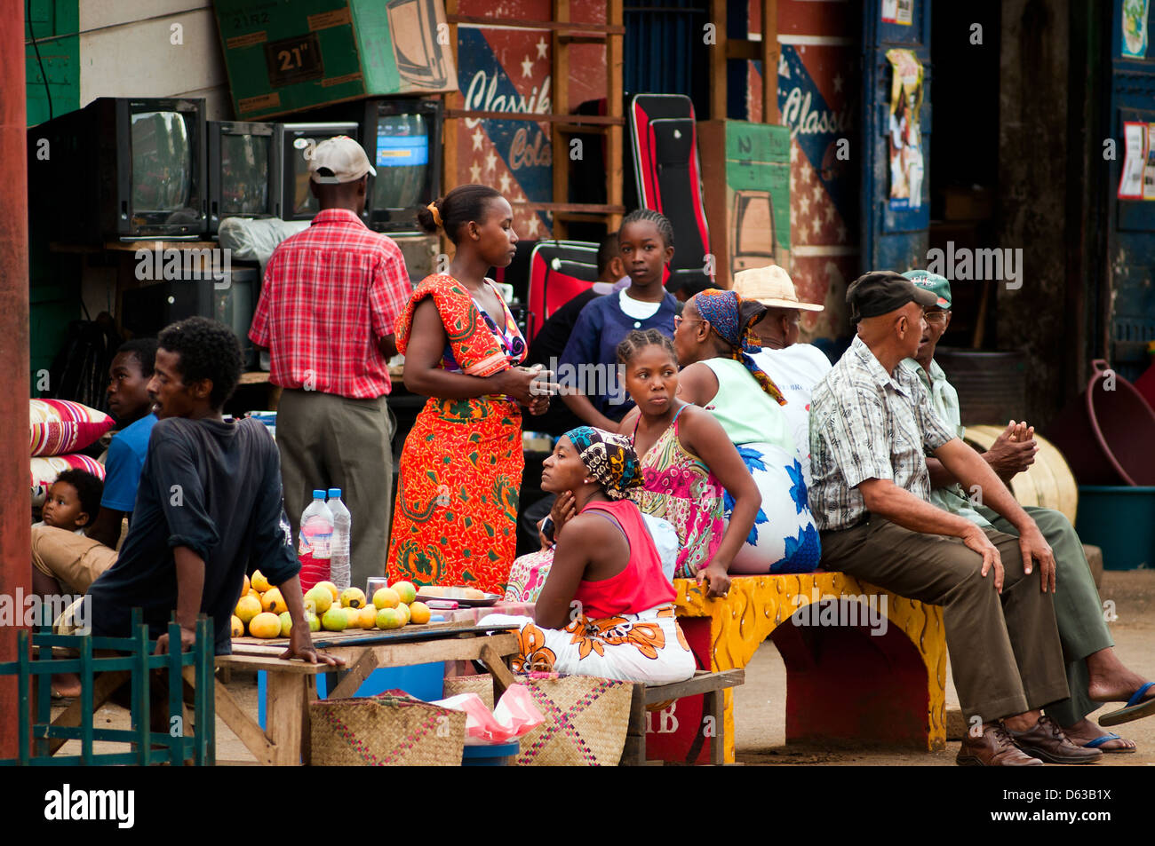 street scene, hell-ville, nosy-be, madagascar Stock Photo - Alamy