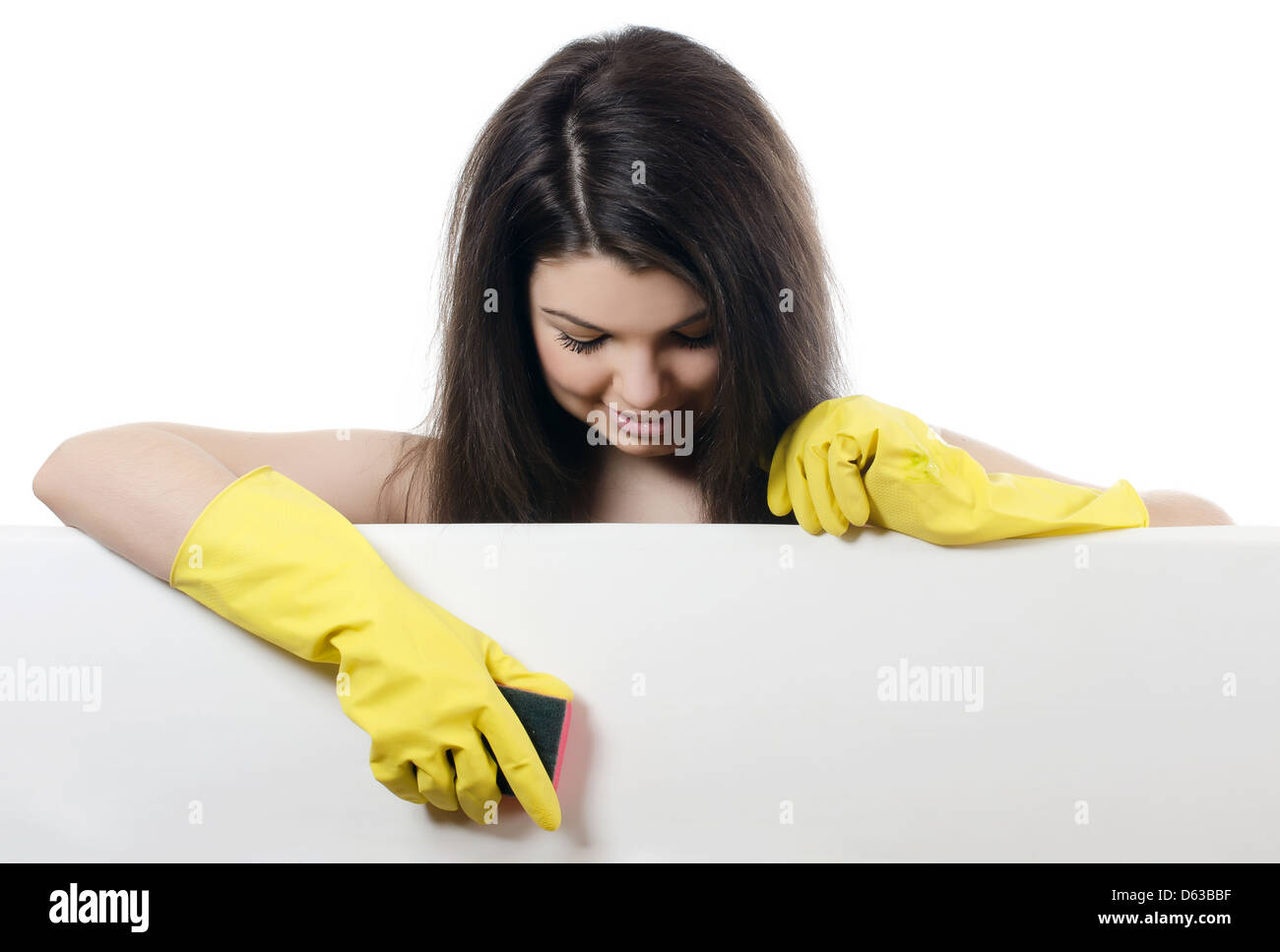 Portrait of the girl - concept Cleaning Stock Photo - Alamy