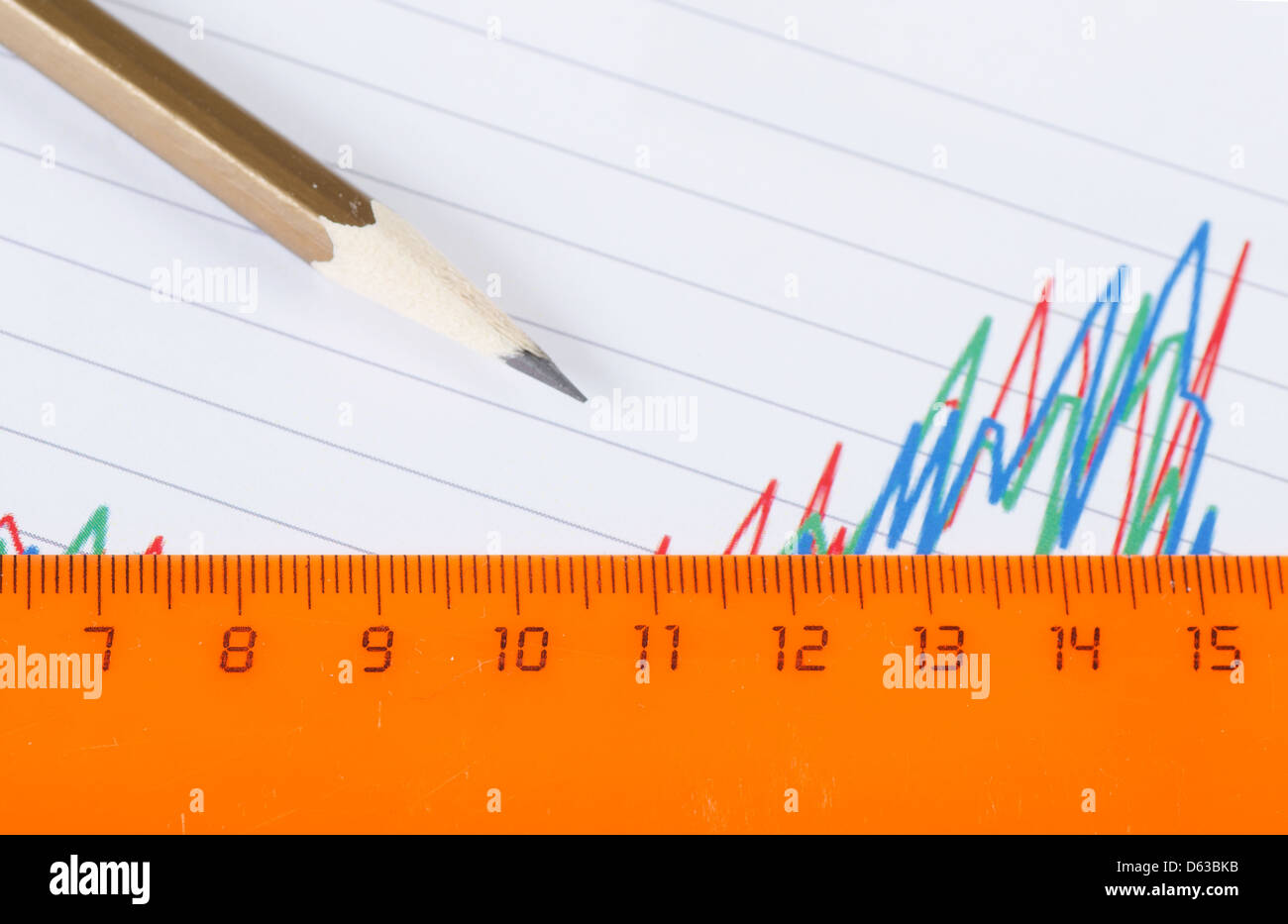 Ruler pencil balance hi-res stock photography and images - Alamy