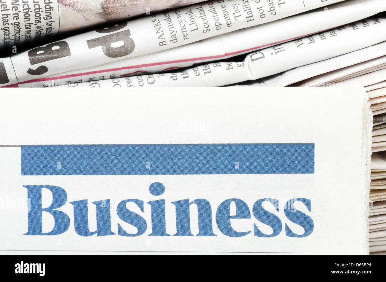 The business newspaper Stock Photo - Alamy