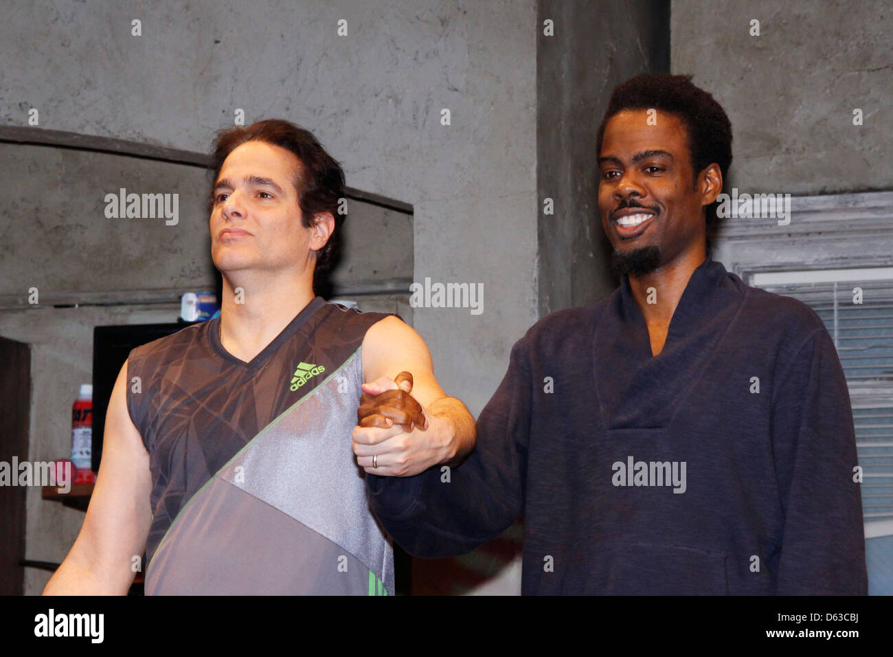 Yul Vazquez and Chris Rock Opening night of the Broadway production of ...