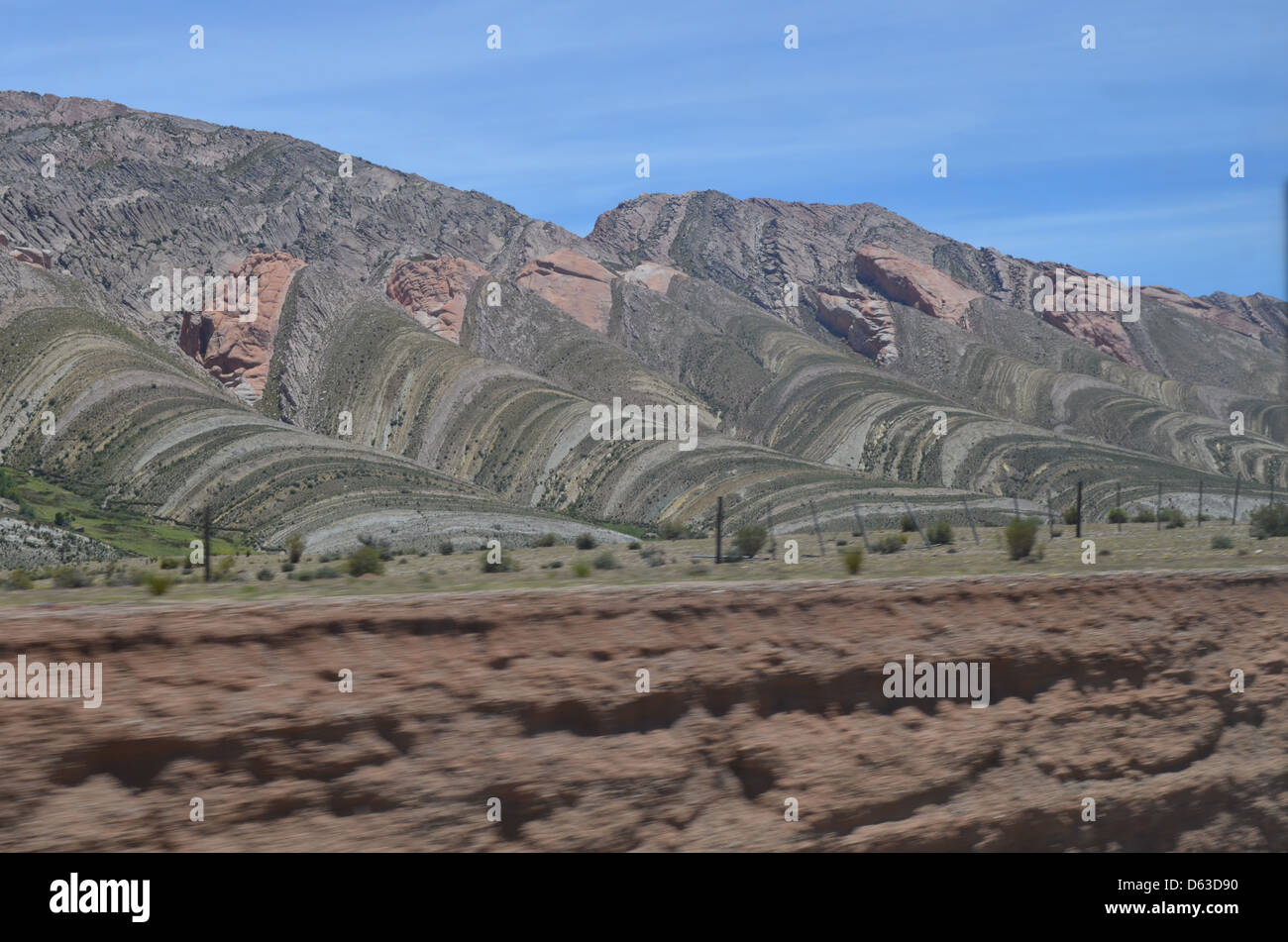 Rock formations near the Humahuaca Canyon, northern Argentina Stock ...