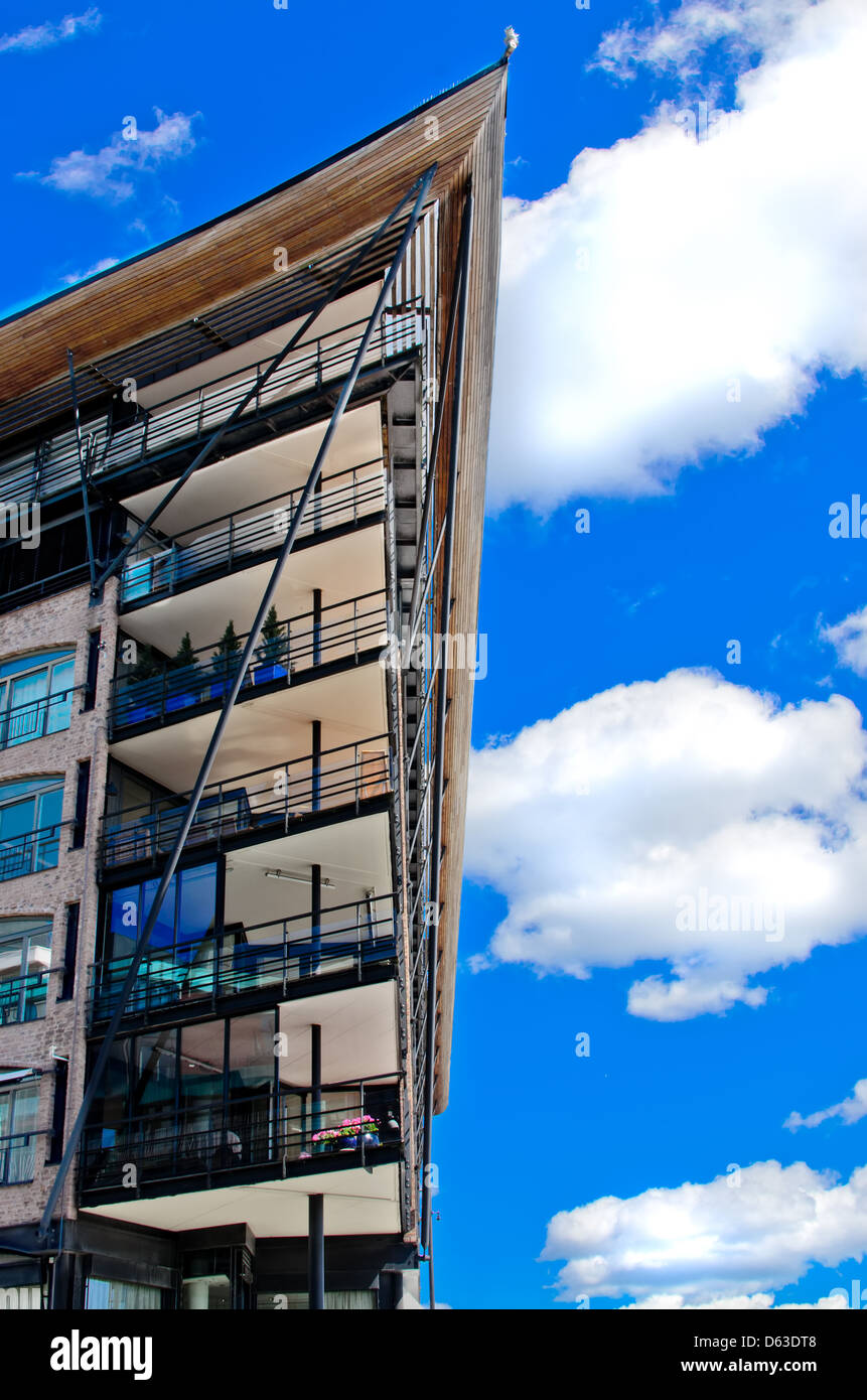 Modern building on sky Stock Photo - Alamy