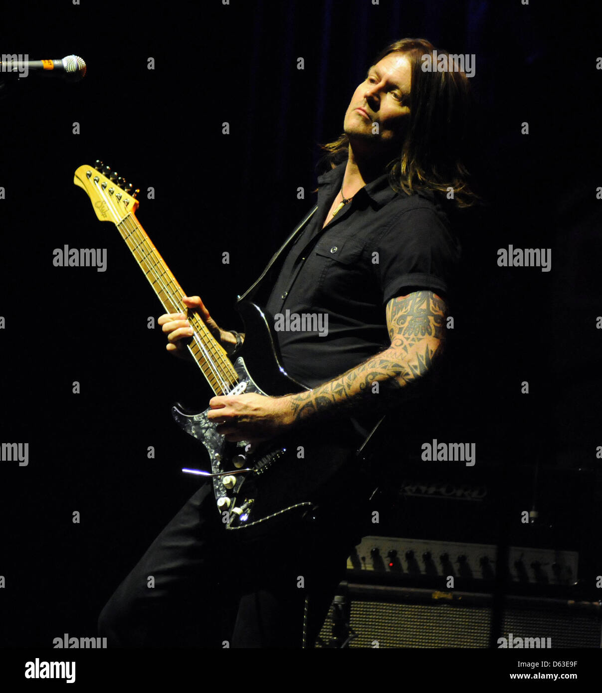 New York, U.S. Apr 10, 2013. Lead guitarist BOBBY HARRISON of 'Brit ...