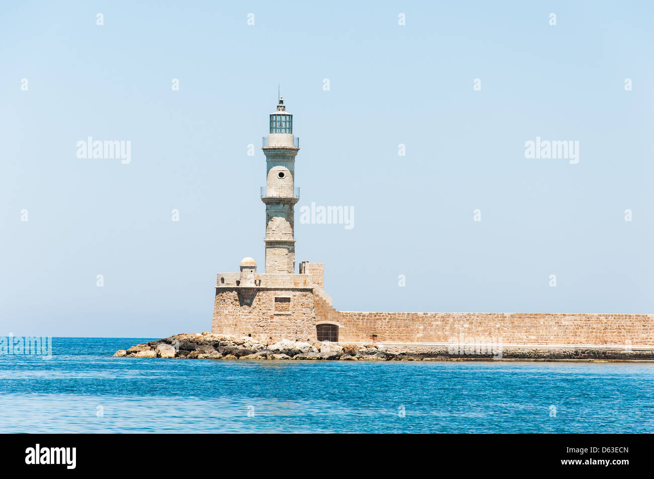 lighthouse in Chania Stock Photo - Alamy