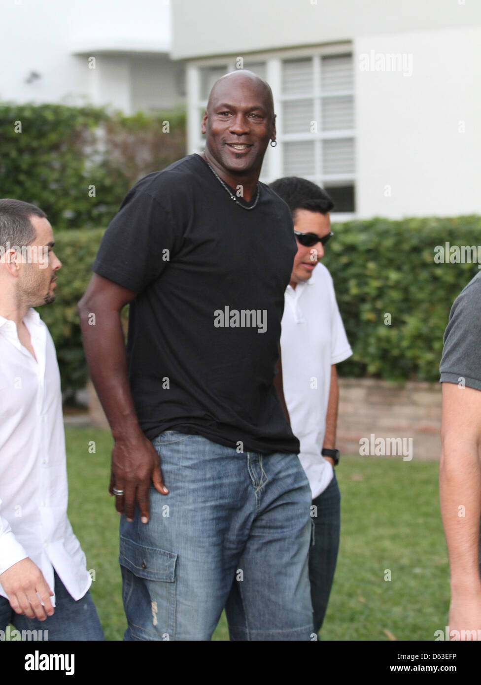 Michael Jordan out and about in Miami Miami, Florida - 19.12.11 Stock ...