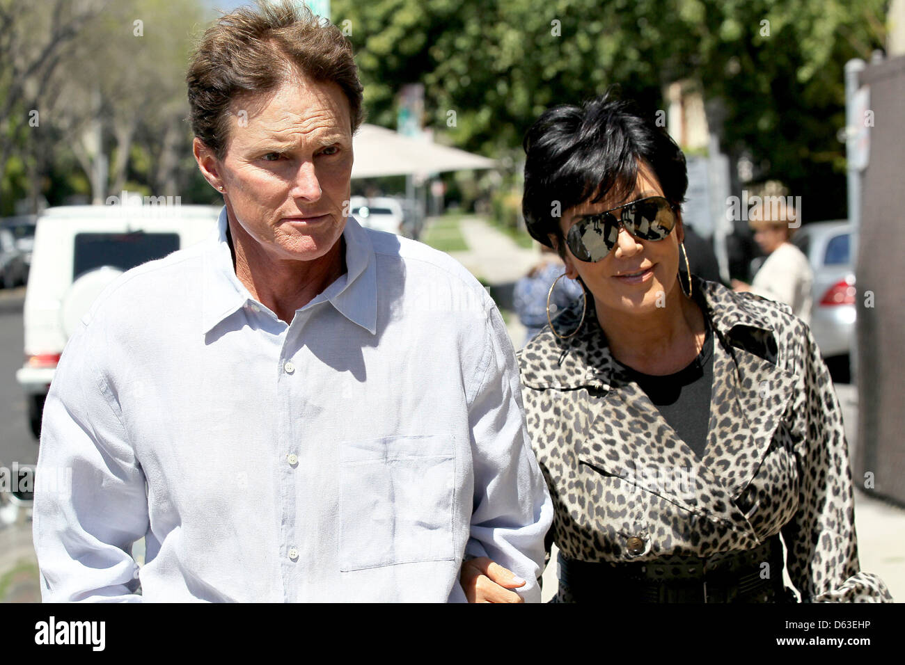 Bruce Jenner And Kris Jenner Arriving At Stanley S Restaurant In