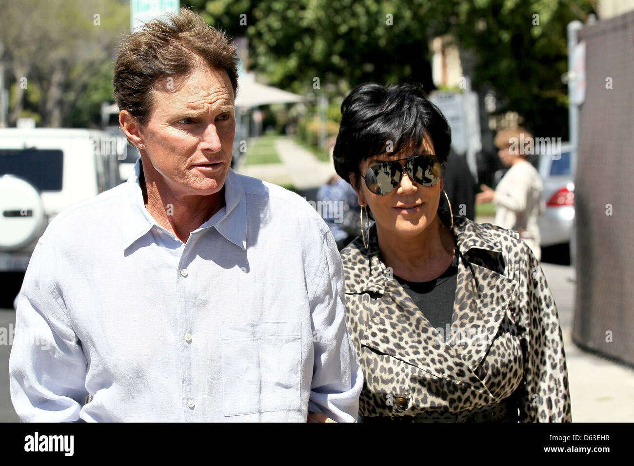 Bruce Jenner and Kris Jenner arriving at Stanley's restaurant in ...