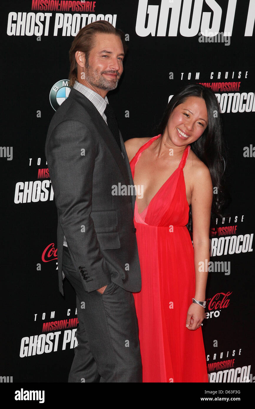 Josh Holloway and guest New York Premiere of ''Mission: ImpossibleGhost ...