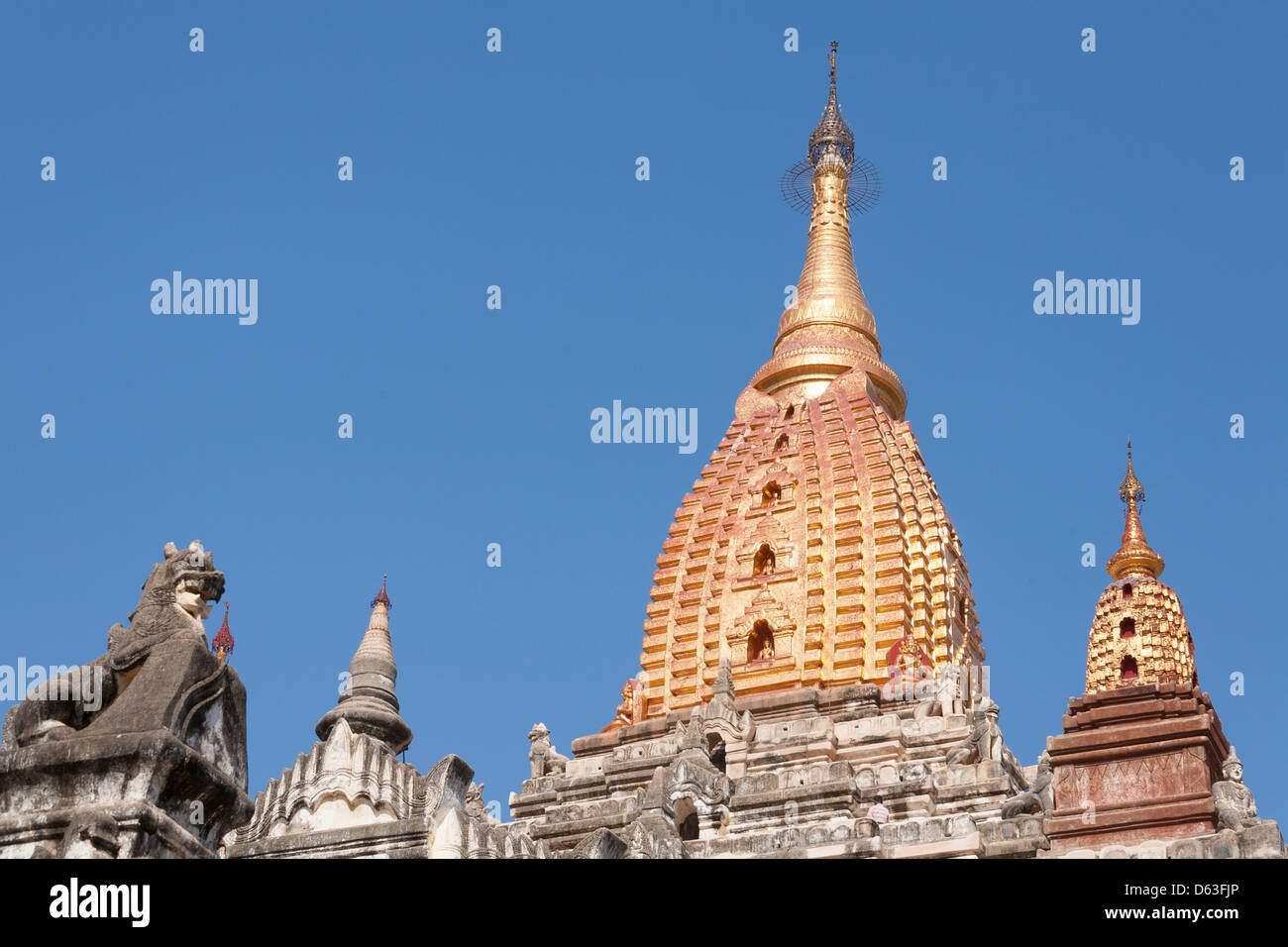 Stupa of Ananda Temple, Old Bagan, Bagan, Myanmar, (Burma Stock Photo ...