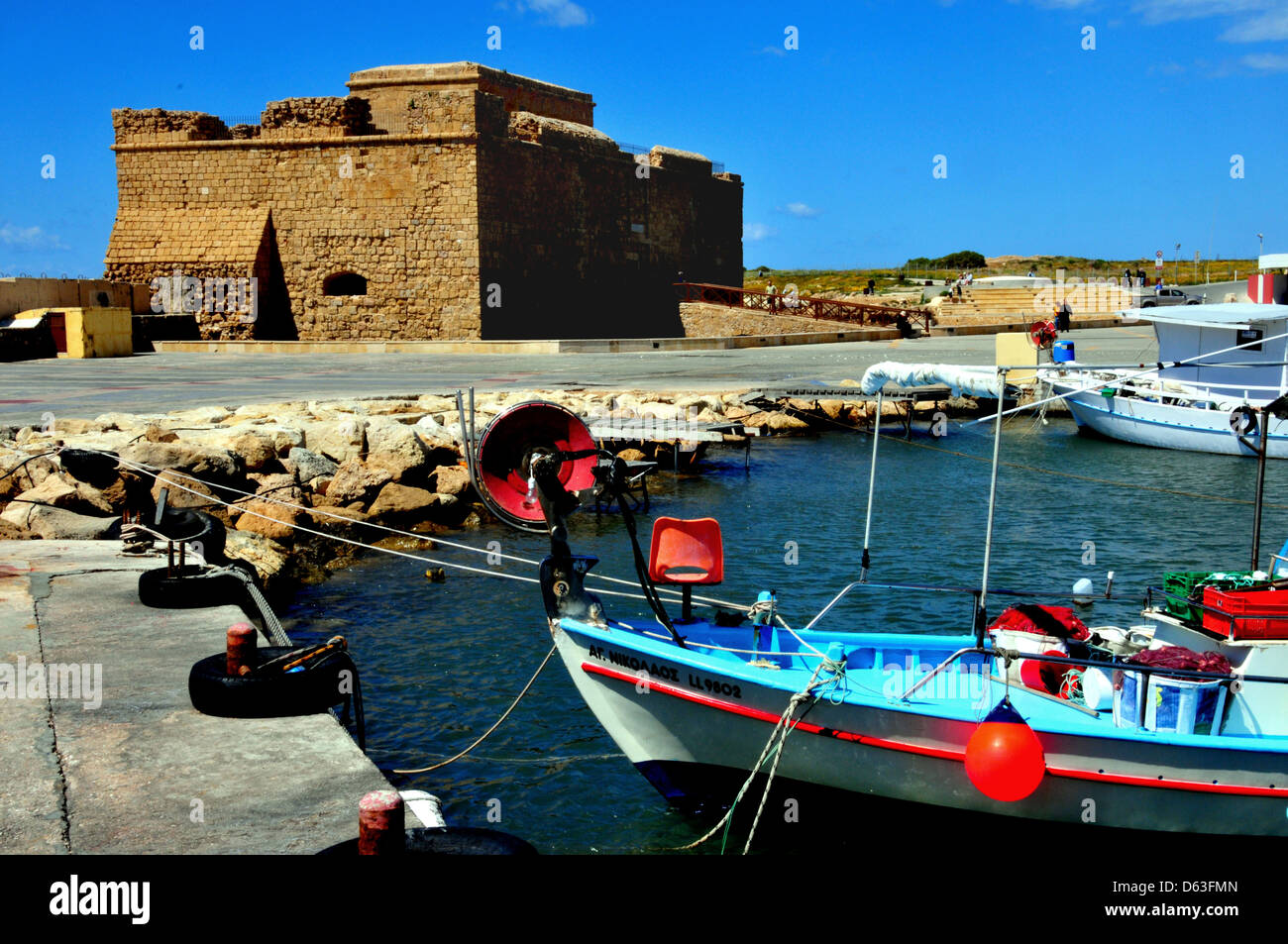 Paphos cyprus harbour hi-res stock photography and images - Alamy