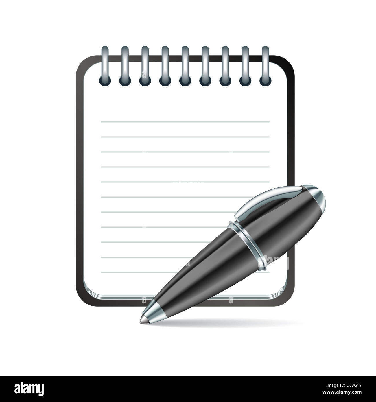 Notepad icon hi-res stock photography and images - Alamy