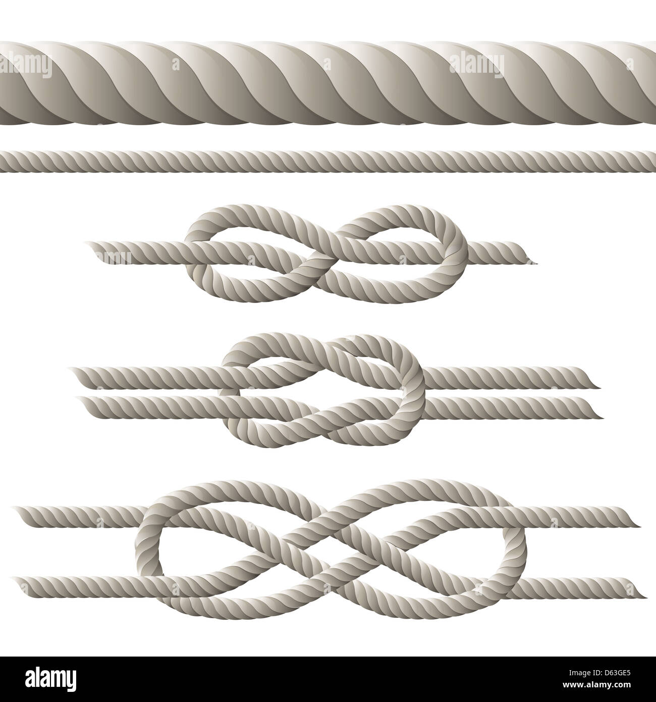 Jute rope rope texture Cut Out Stock Images & Pictures - Alamy