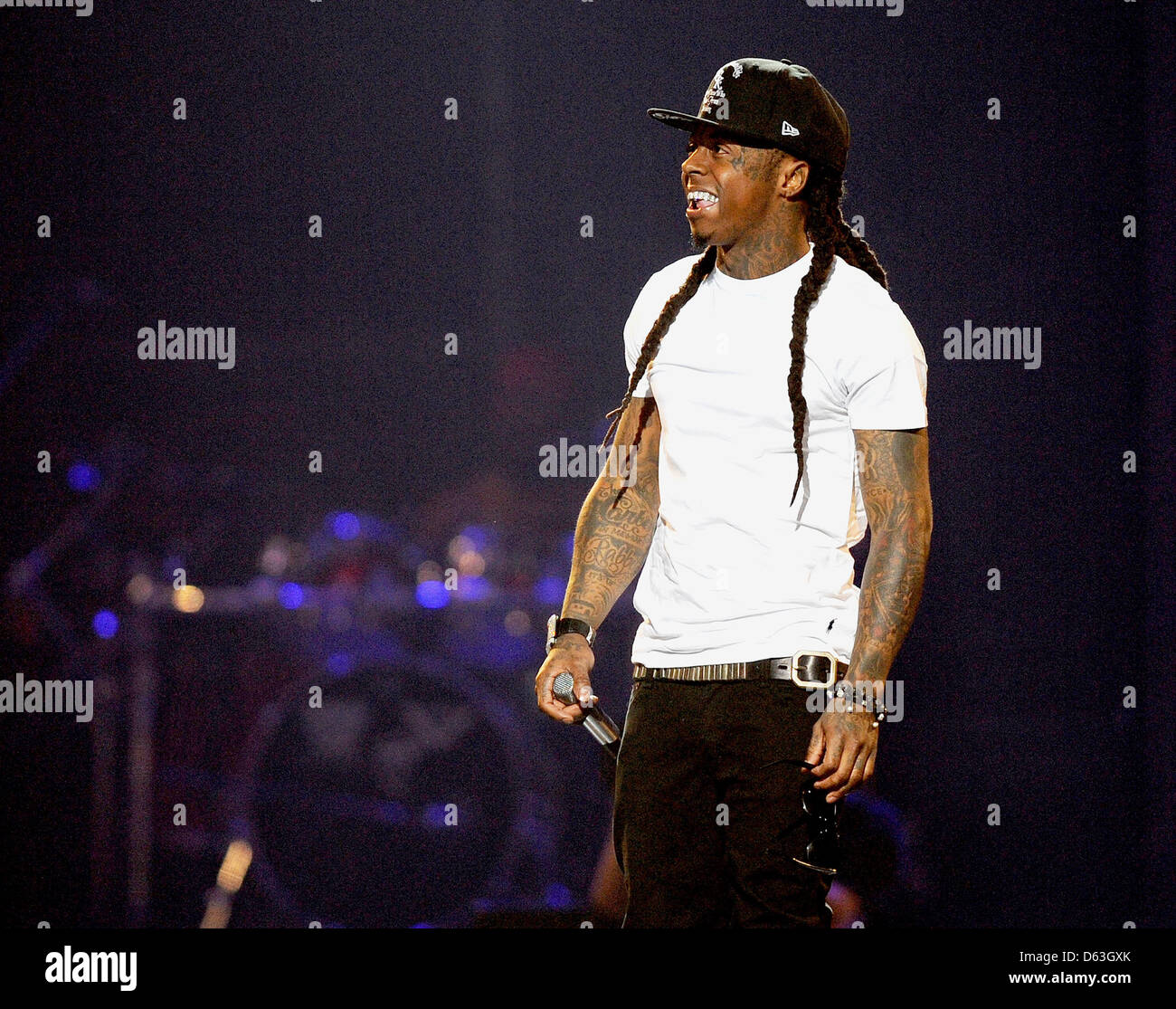 Lil Wayne performs during the 'I Am Music II ' tour at the Bank ...