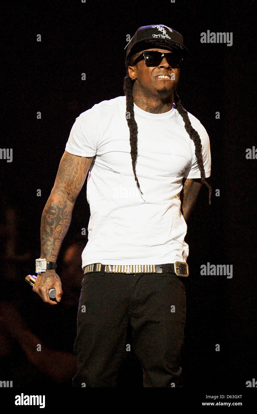 Lil Wayne performs during the 'I Am Music II ' tour at the Bank ...