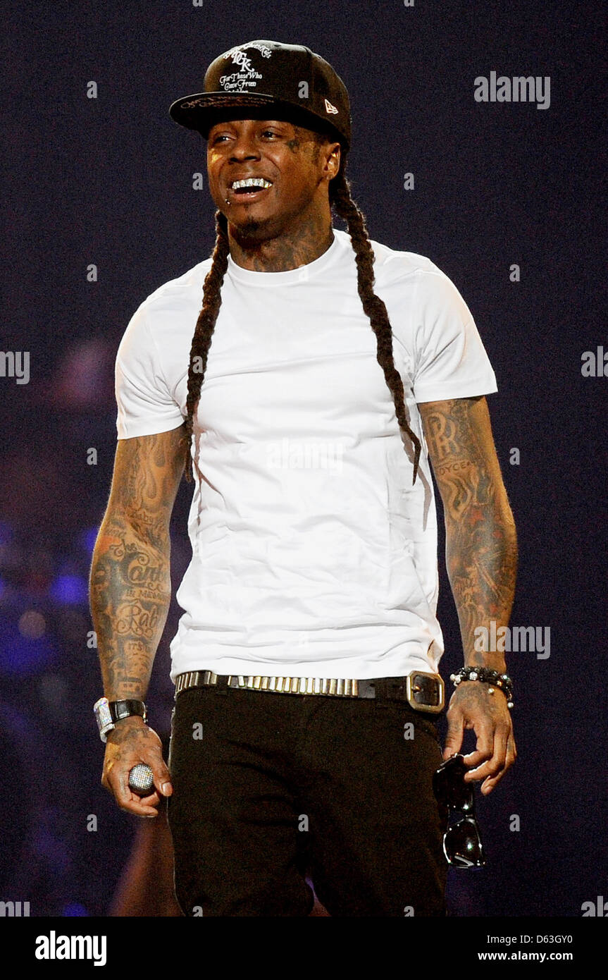 Lil Wayne performs during the 'I Am Music II ' tour at the Bank ...
