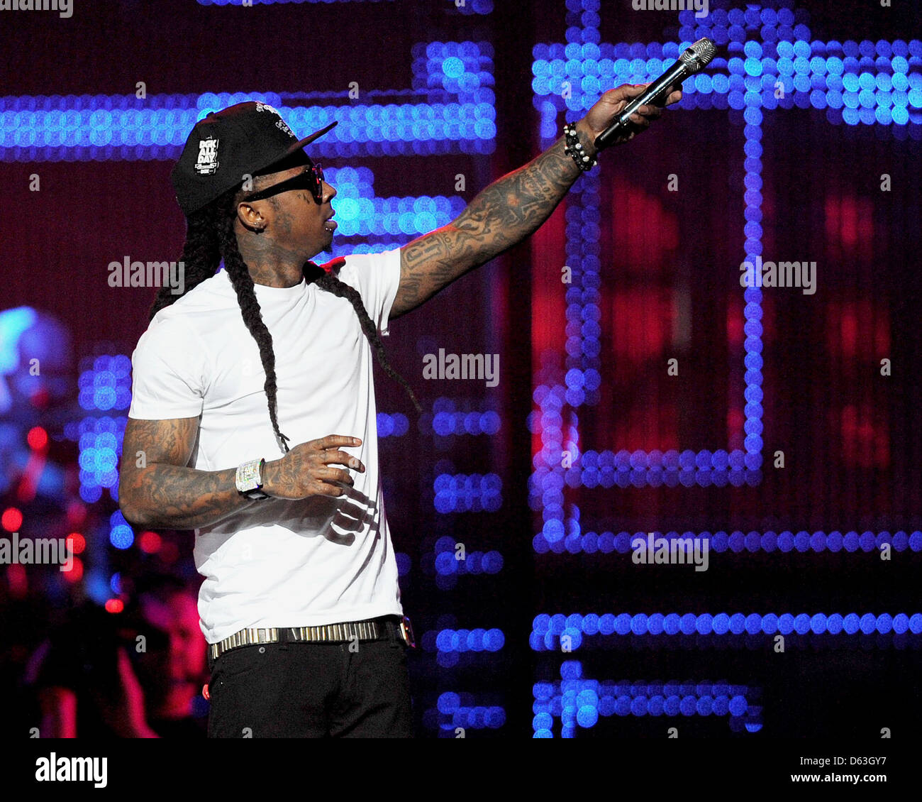 Lil Wayne performs during the 'I Am Music II ' tour at the Bank ...