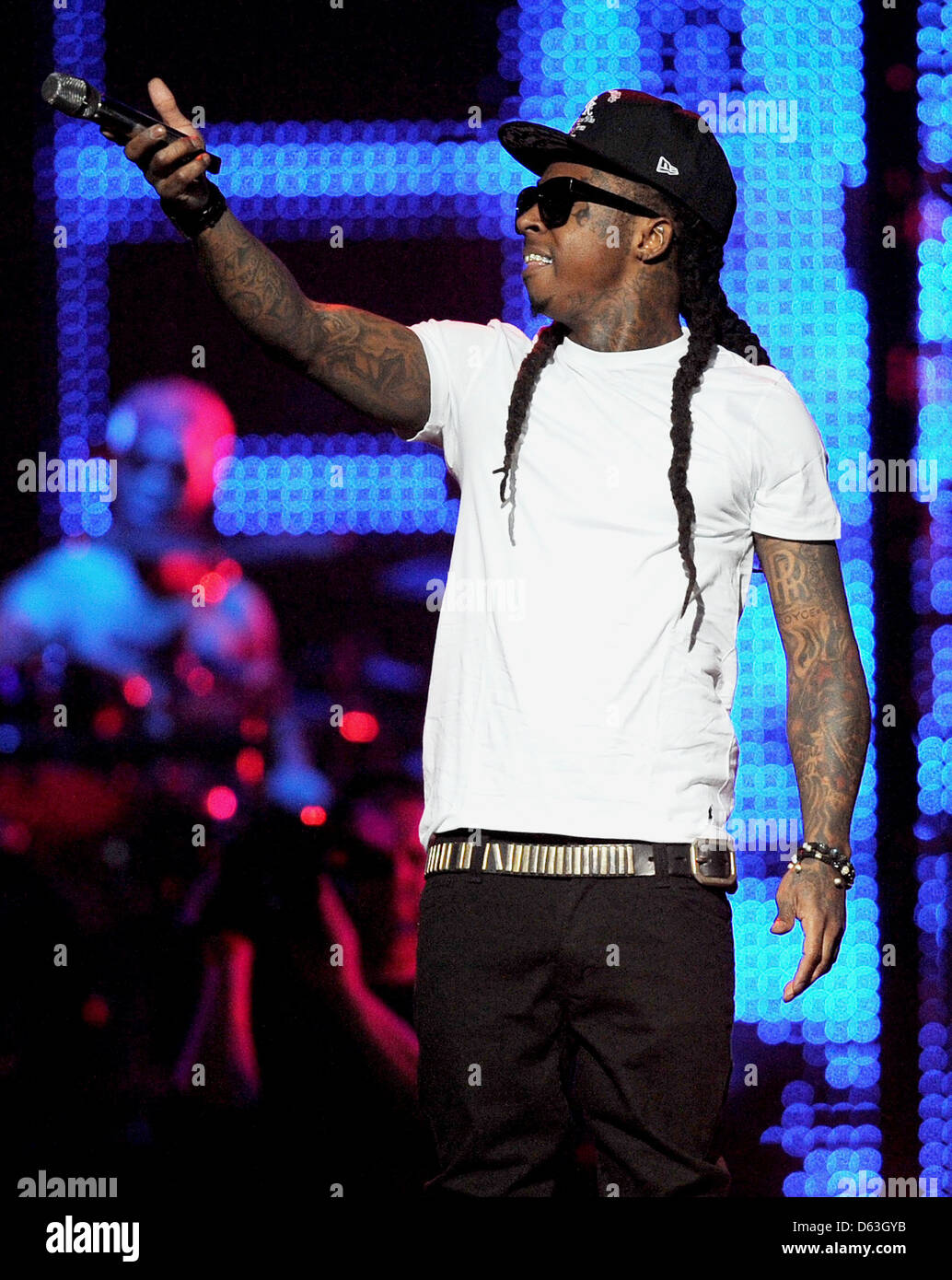 Lil Wayne performs during the 'I Am Music II ' tour at the Bank ...