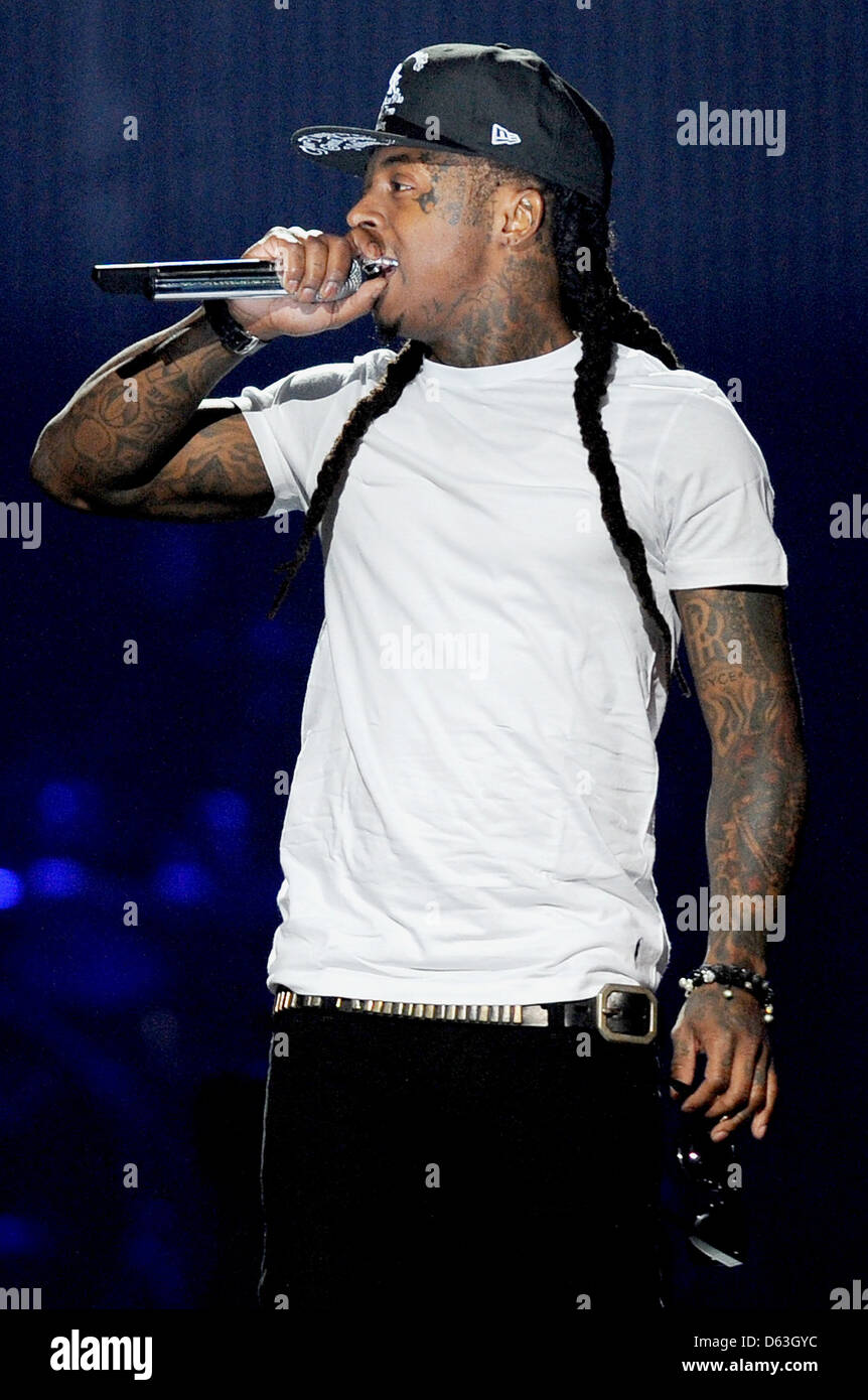 Lil Wayne performs during the 'I Am Music II ' tour at the Bank ...
