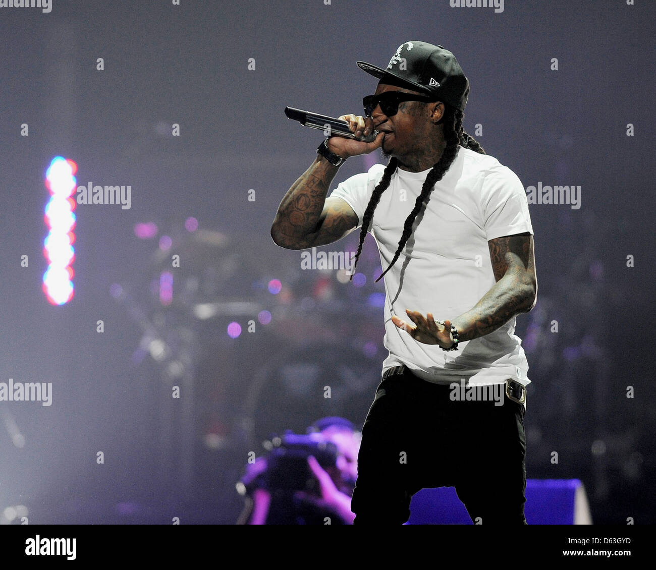 Lil Wayne performs during the 'I Am Music II ' tour at the Bank ...