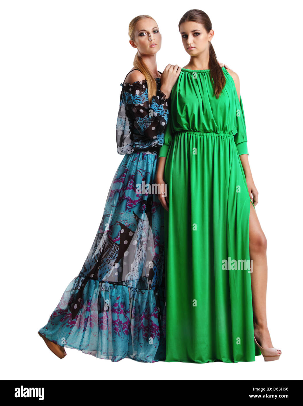 Portrait of two beautiful girls Stock Photo - Alamy