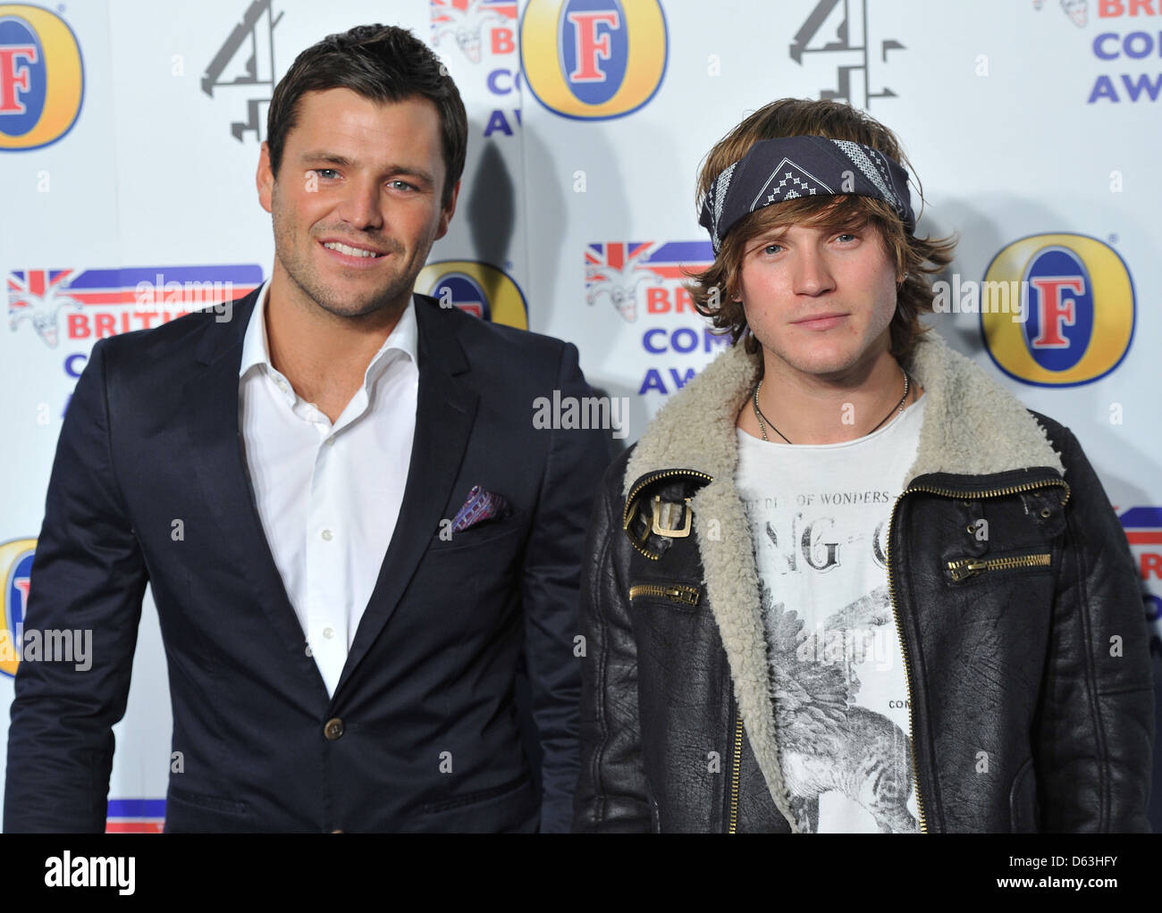 Mark Wright, Dougie Poynter British Comedy Awards held at the Fountain ...