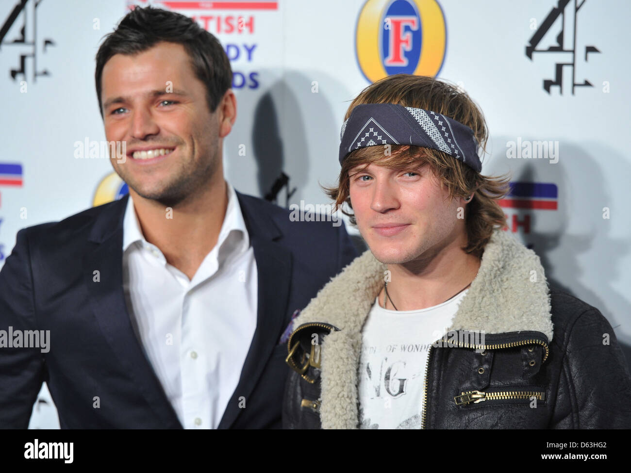 Mark Wright, Dougie Poynter British Comedy Awards held at the Fountain ...