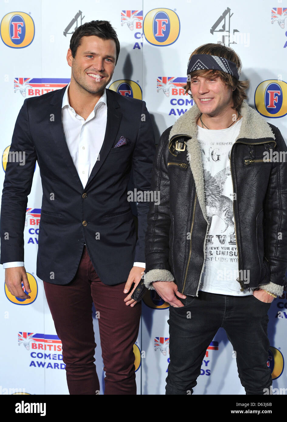 Mark Wright, Dougie Poynter British Comedy Awards held at the Fountain ...