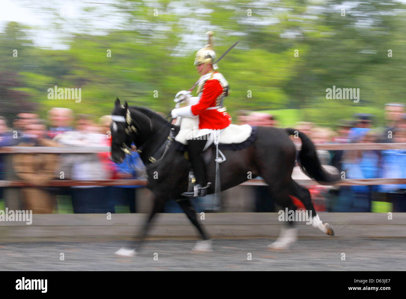 Household Cavalry at Floors Castle, Scottish Borders Stock Photo - Alamy