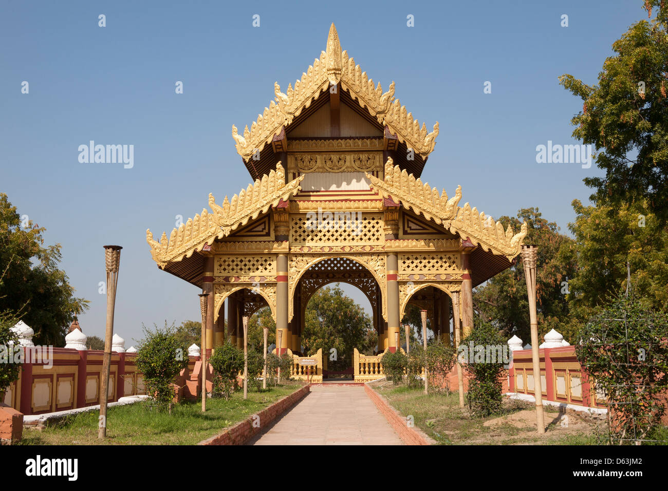 North Entrance Hall replica, Bagan Golden Palace, Bagan, Myanmar ...