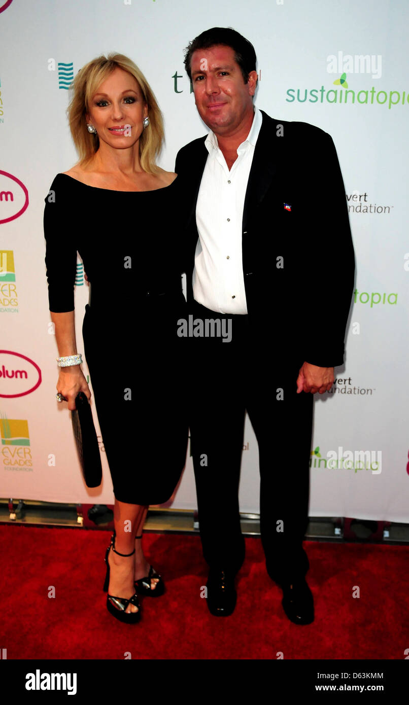 Lea Black and Michael Capponi attend the 2011 Sustainatopia Honors ...