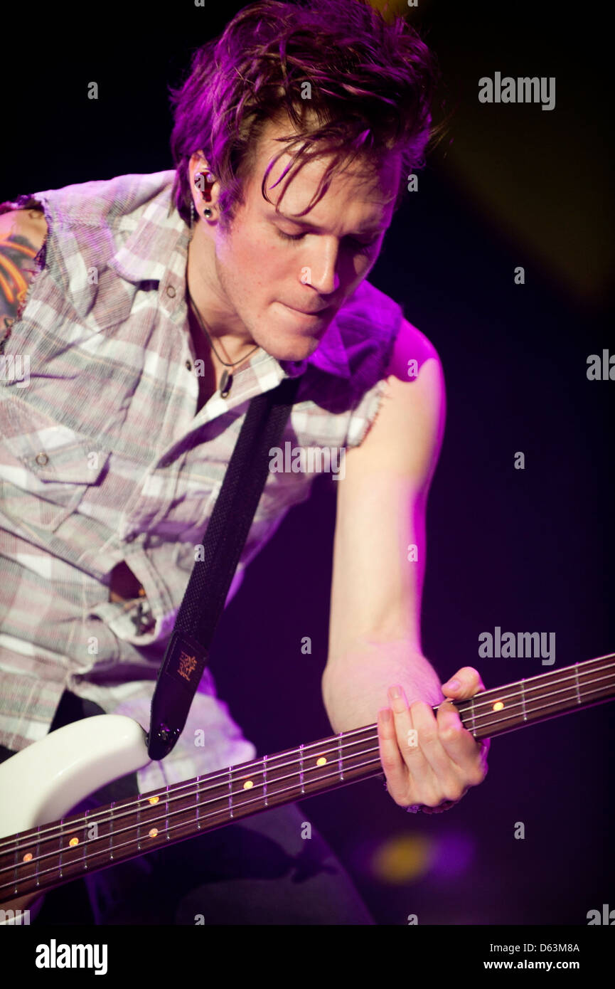 Dougie Poynter McFly performing live at Wembley Arena London, England ...