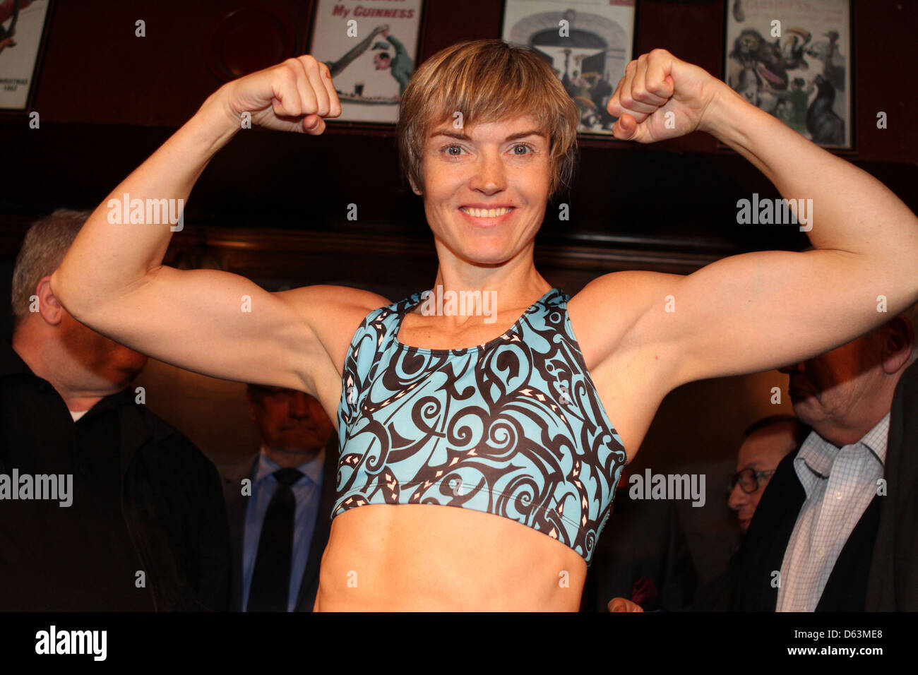 Jill Emery American boxer weighs in ahead of her match tomorrow to ...