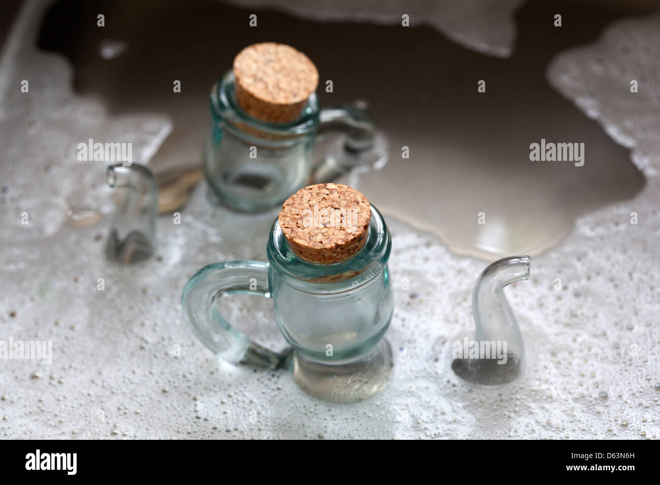 utensil washing homework Stock Photo - Alamy