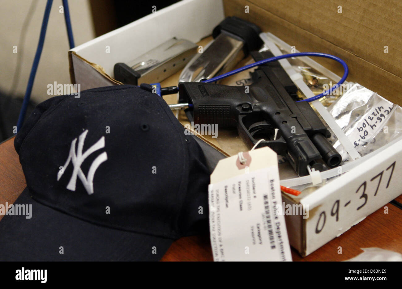 Evidence A Springfield Armory semi-automatic pistol, that police say ...