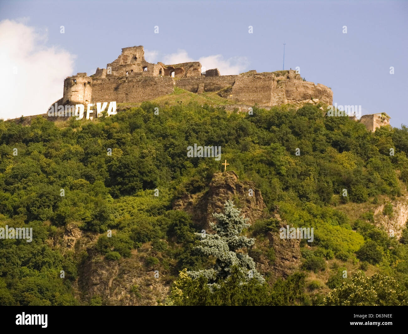 europe, romania, transylvania, deva, castle Stock Photo - Alamy