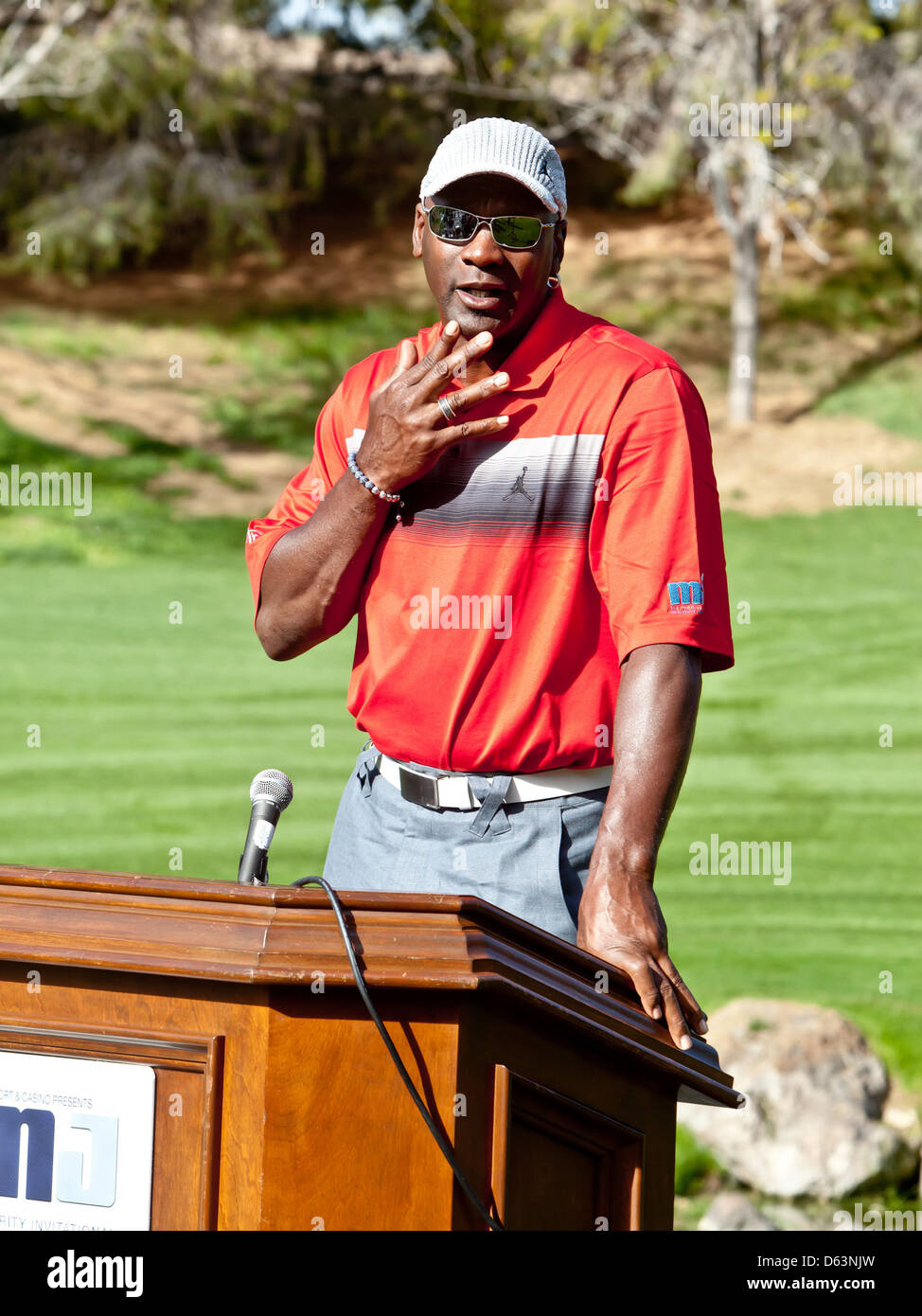 Michael Jordan at the Michael Jordan Celebrity Invitational Golf ...