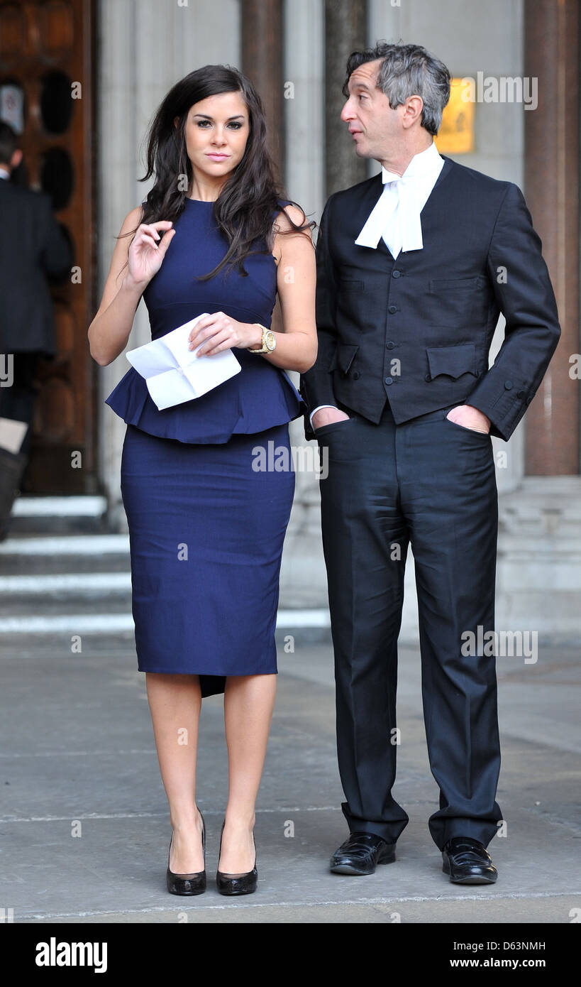 Imogen Thomas leaves the Royal Courts of Justice after the conclusion ...