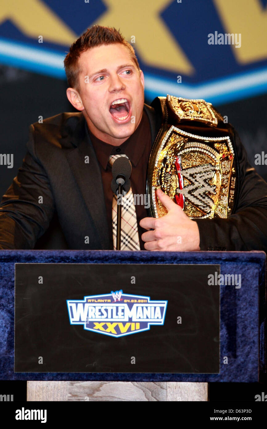 Michael Mizanin aka The Miz attends press conference with WWE ...