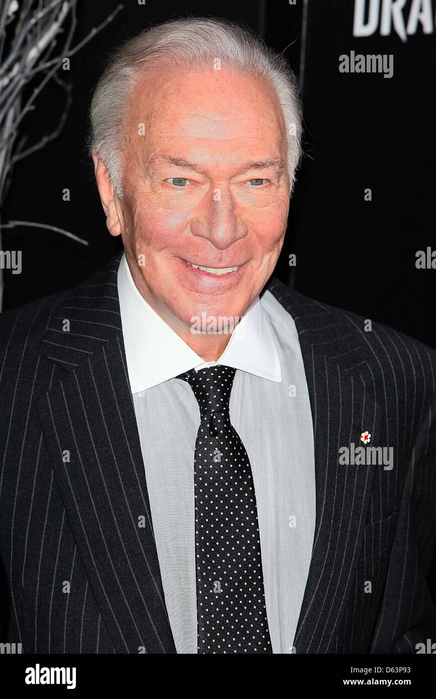 Christopher Plummer New York premiere of 'The Girl With the Dragon ...