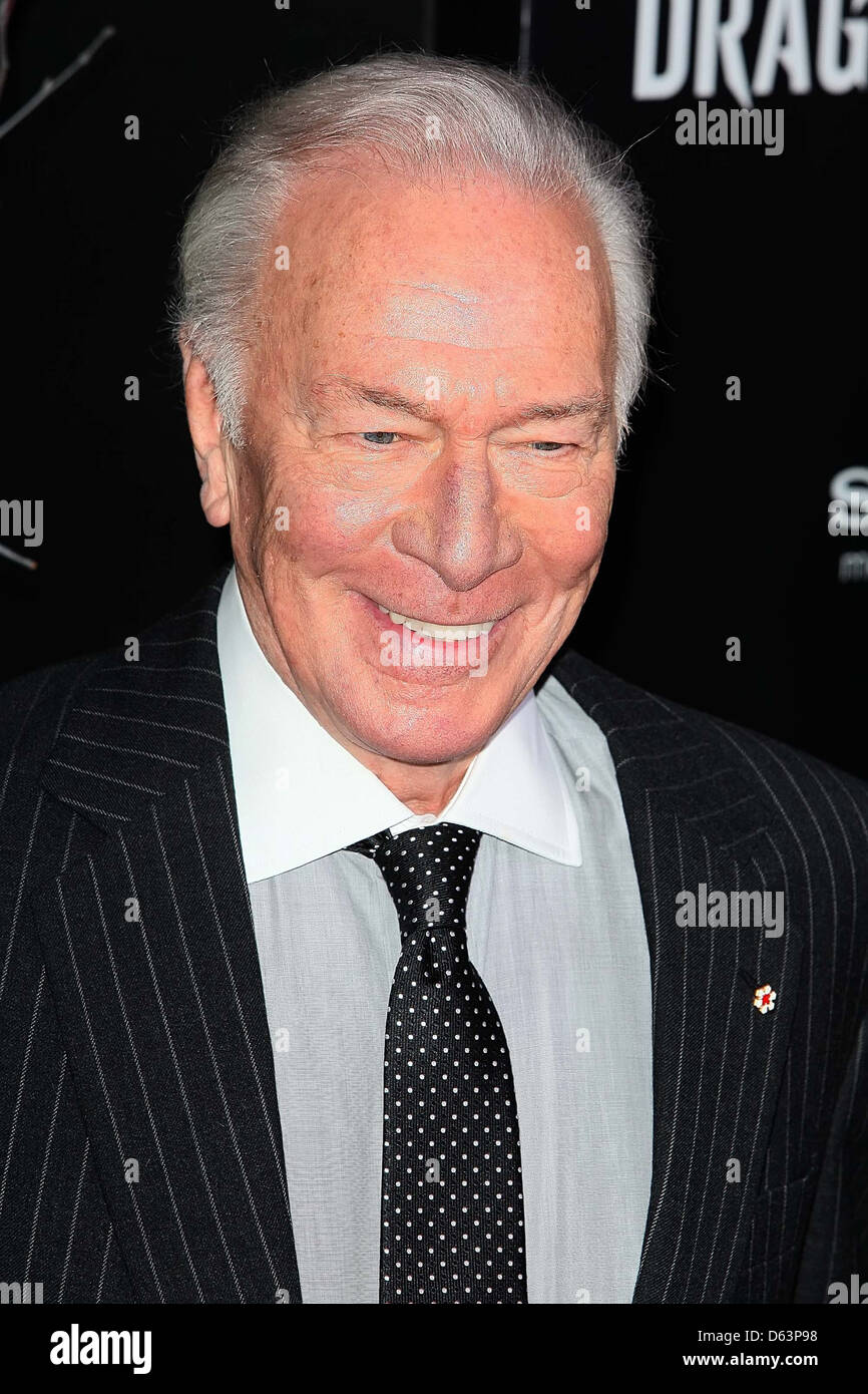 Christopher Plummer New York premiere of 'The Girl With the Dragon ...
